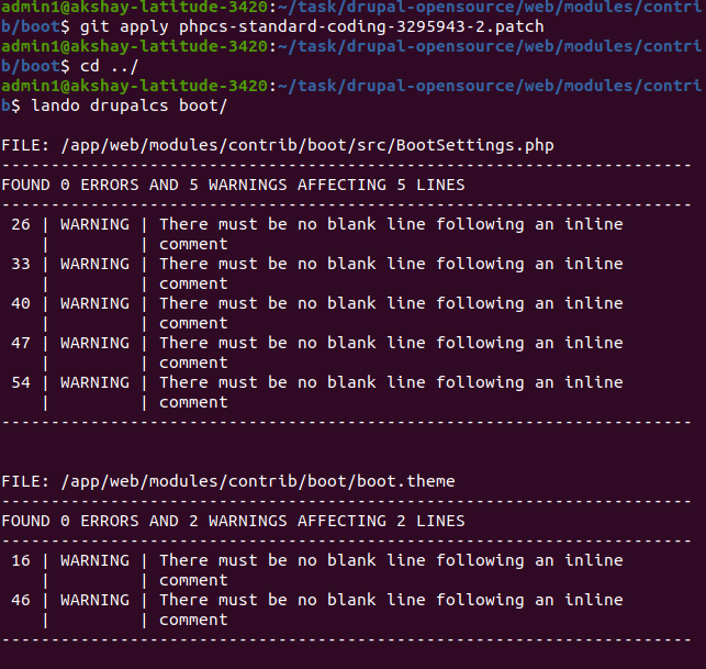 Phpcs Drupal Coding Standard Issue 3295943